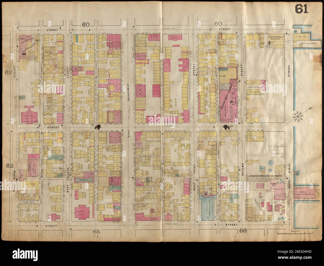 Insurance map of Boston vol. 3 (South & East Boston) : plate 61 , Fire ...