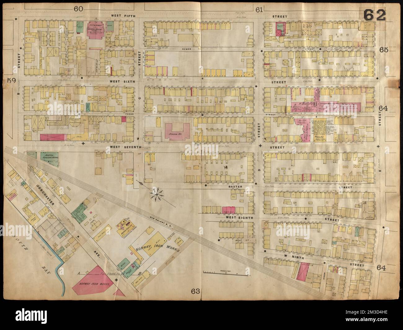 Insurance map of Boston vol. 3 (South & East Boston) : plate 62 , Fire ...