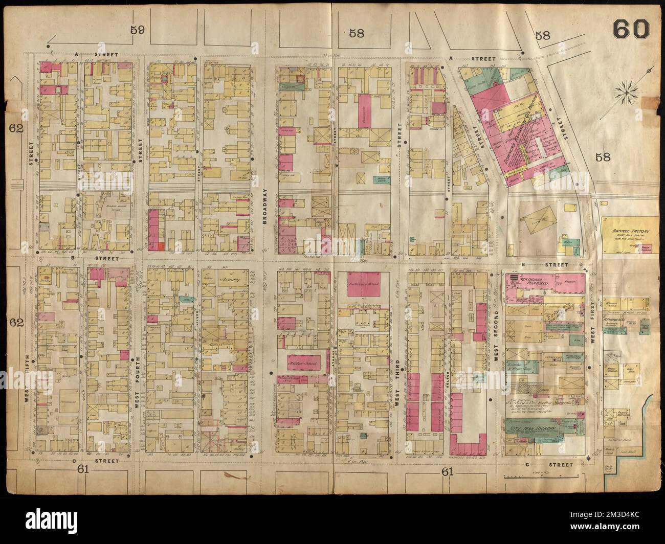 Insurance map of Boston vol. 3 (South & East Boston) : plate 60 , Fire ...