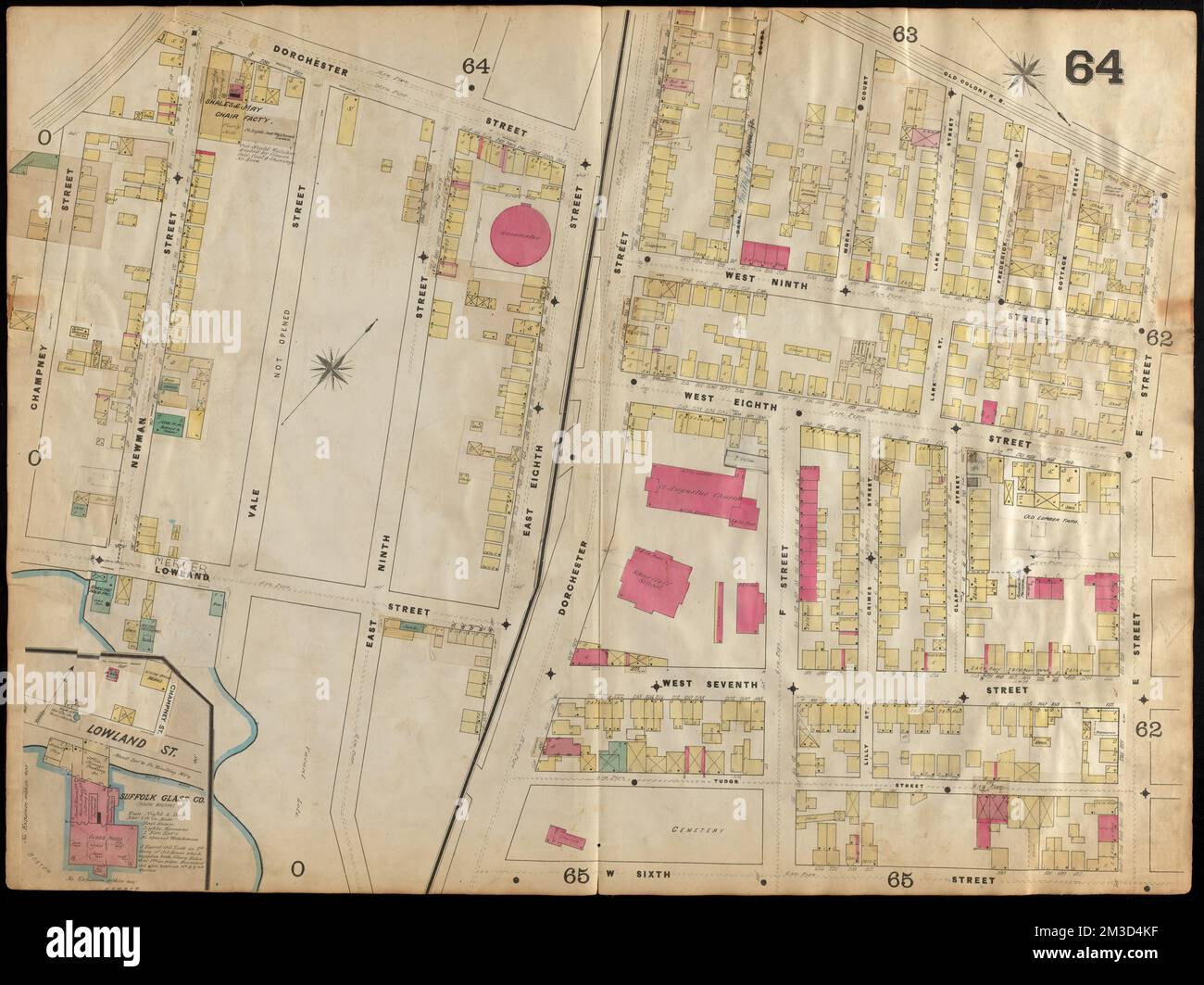 Insurance map of Boston vol. 3 (South & East Boston) : plate 64 , Fire ...