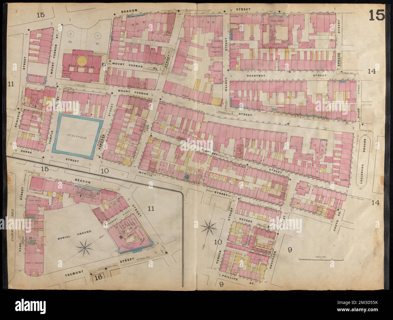 Insurance maps of Boston volume one : plate 15 , Fire risk assessment ...