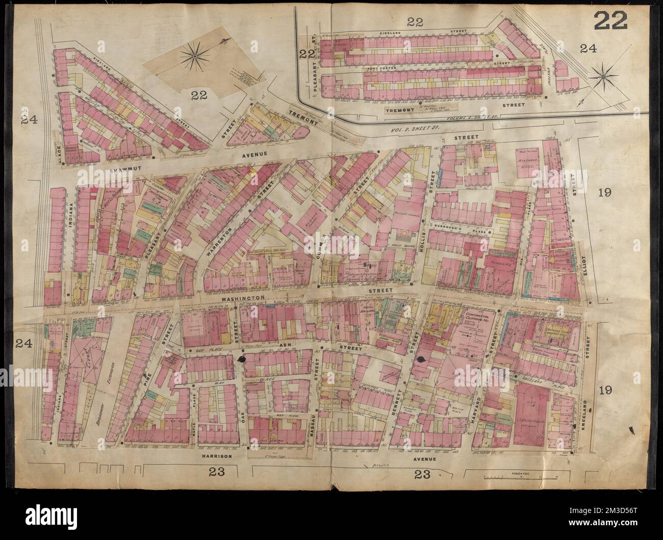 Insurance maps of Boston volume one : plate 22 , Fire risk assessment ...
