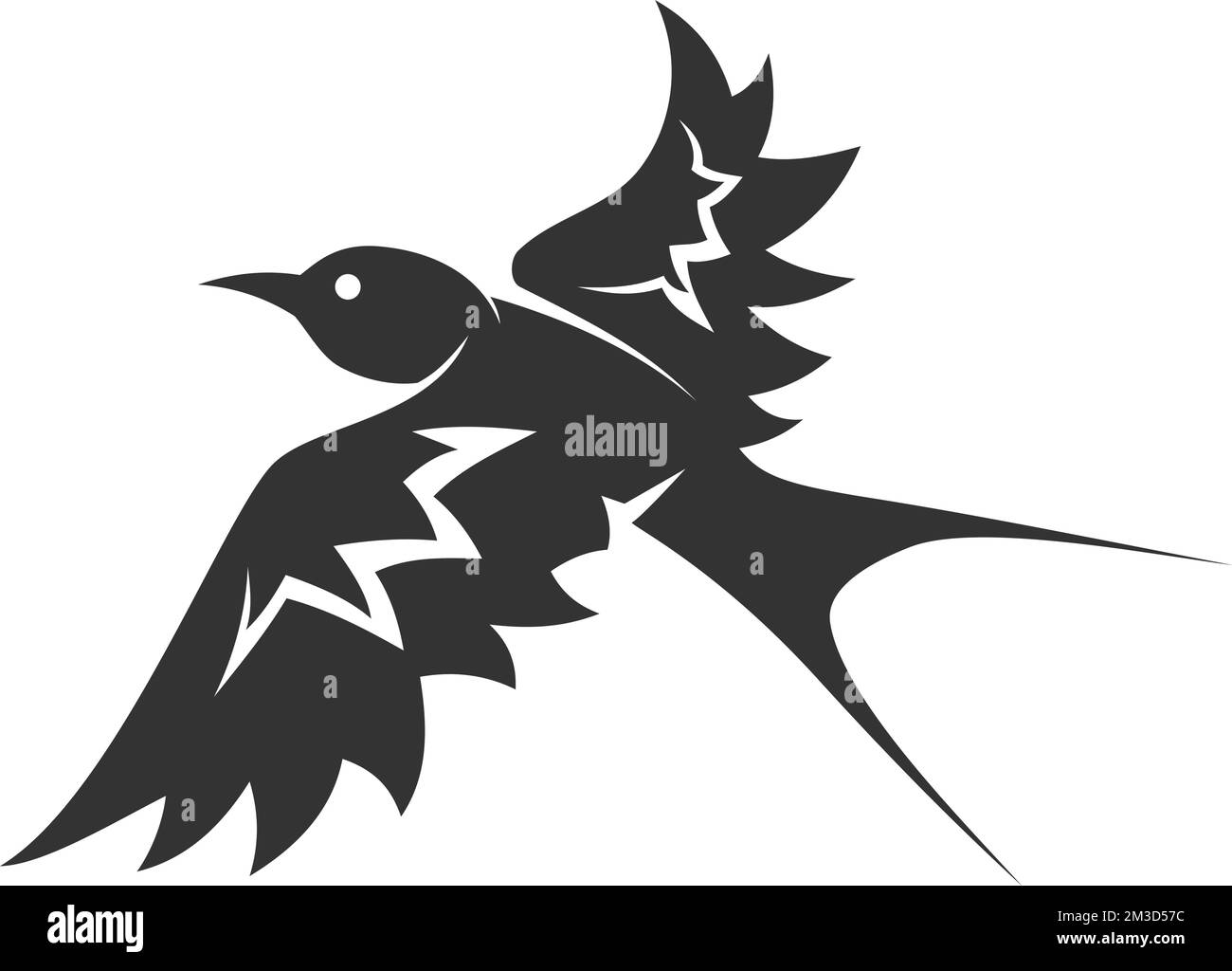 Swallow logo template Icon Illustration Brand Identity Stock Vector ...