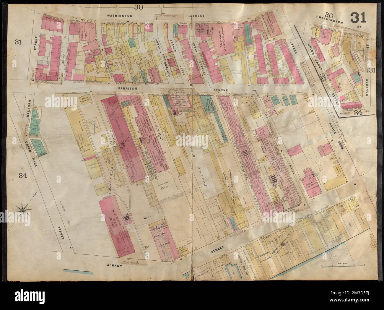 Insurance maps of Boston volume two : plate 31 , Fire risk assessment ...