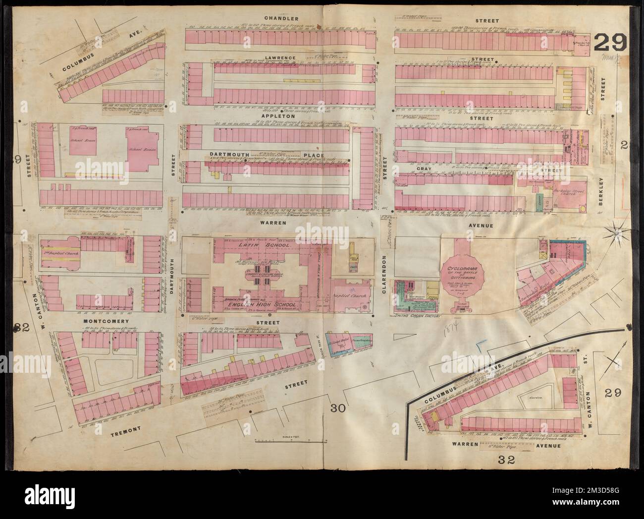 Insurance maps of Boston volume two : plate 29 , Fire risk assessment ...