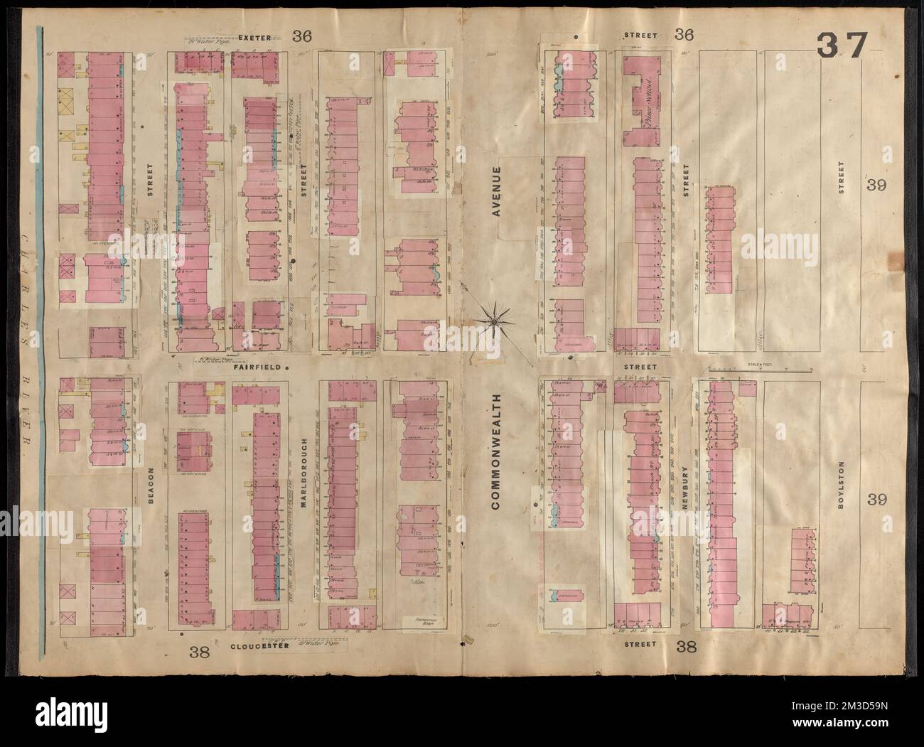 Insurance maps of Boston volume two : plate 37 , Fire risk assessment ...