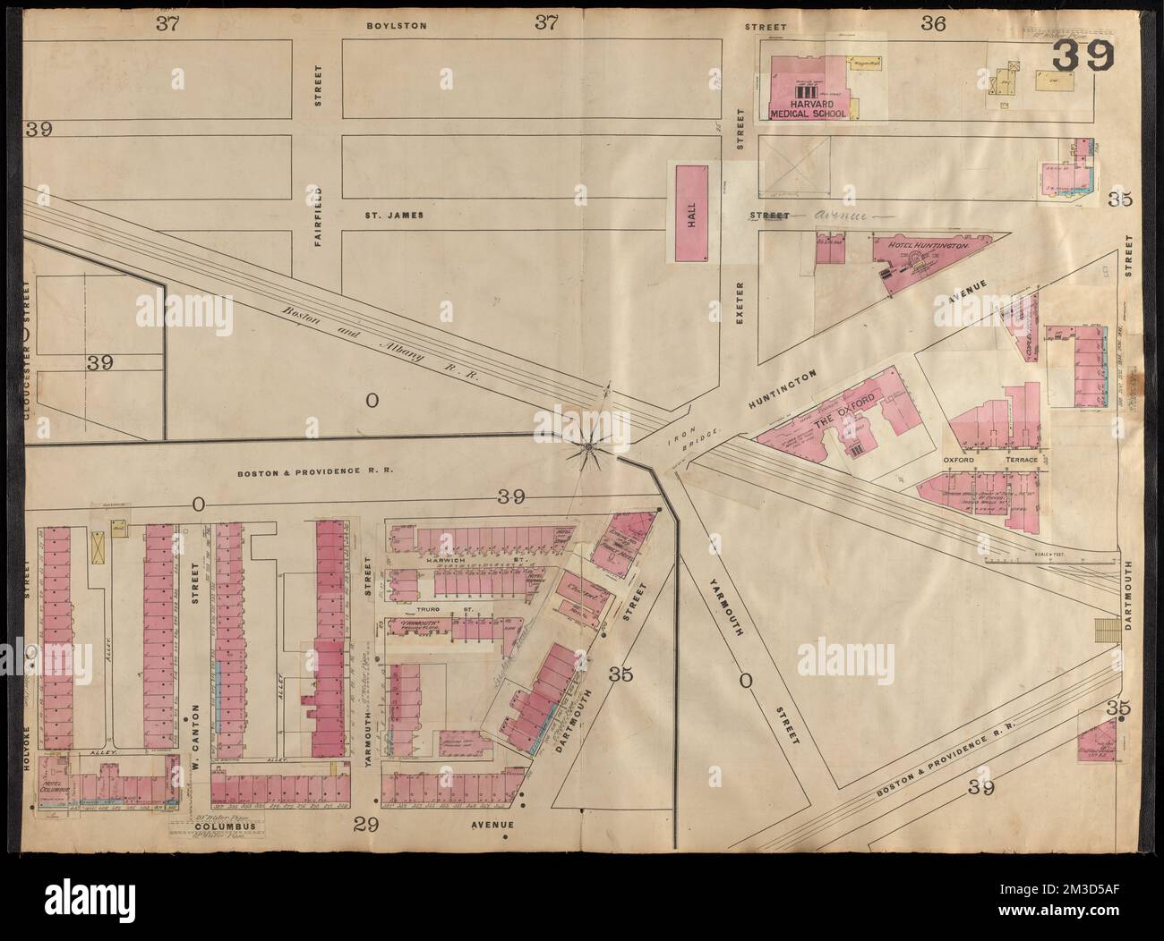 Insurance maps of Boston volume two : plate 39 , Fire risk assessment ...