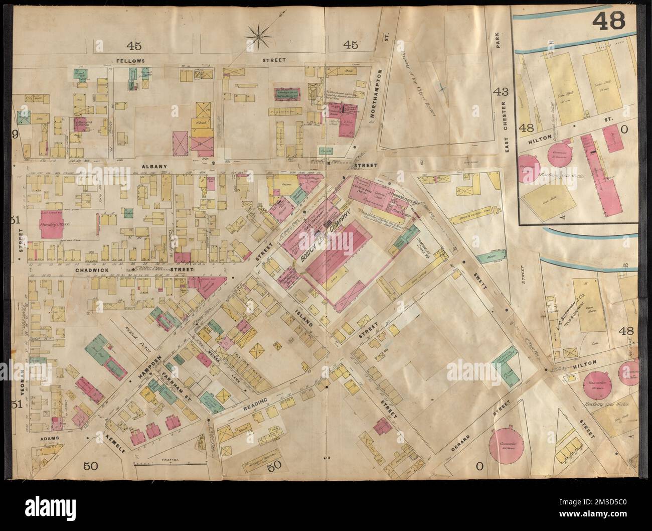 Insurance maps of Boston volume two : plate 48 , Fire risk assessment ...