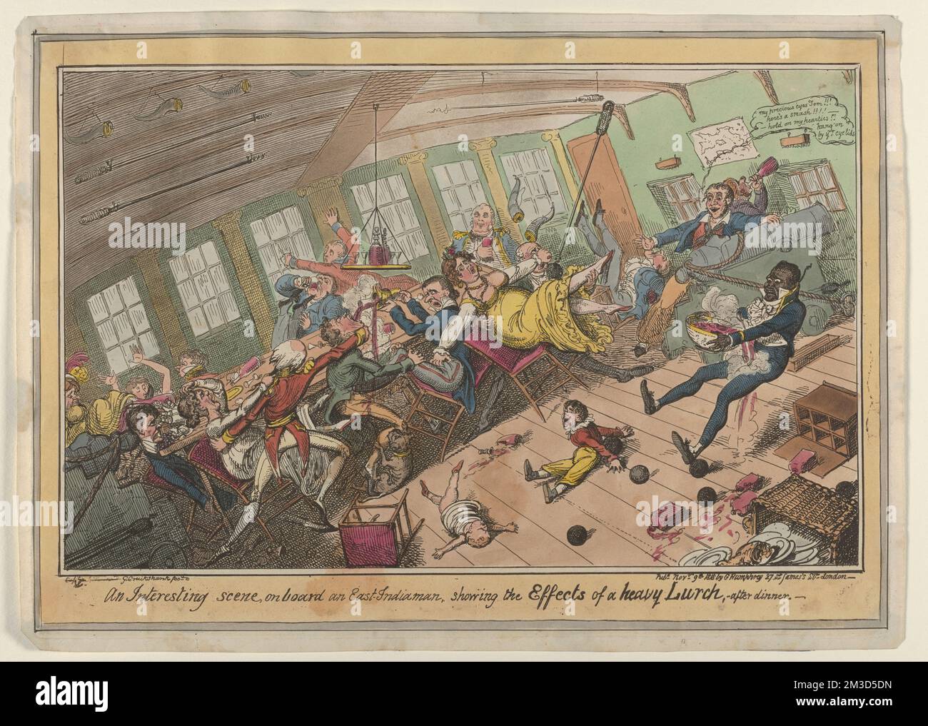 Interesting scene (An), on board an East Indiaman : Showing the effects ...