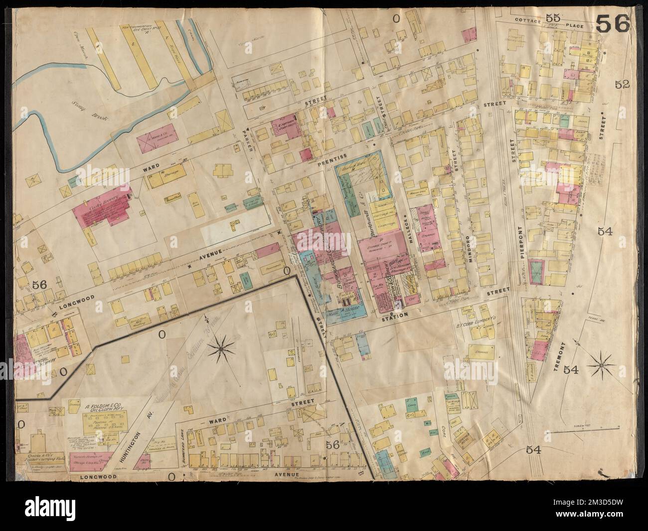Insurance maps of Boston volume two : plate 56 , Fire risk assessment ...