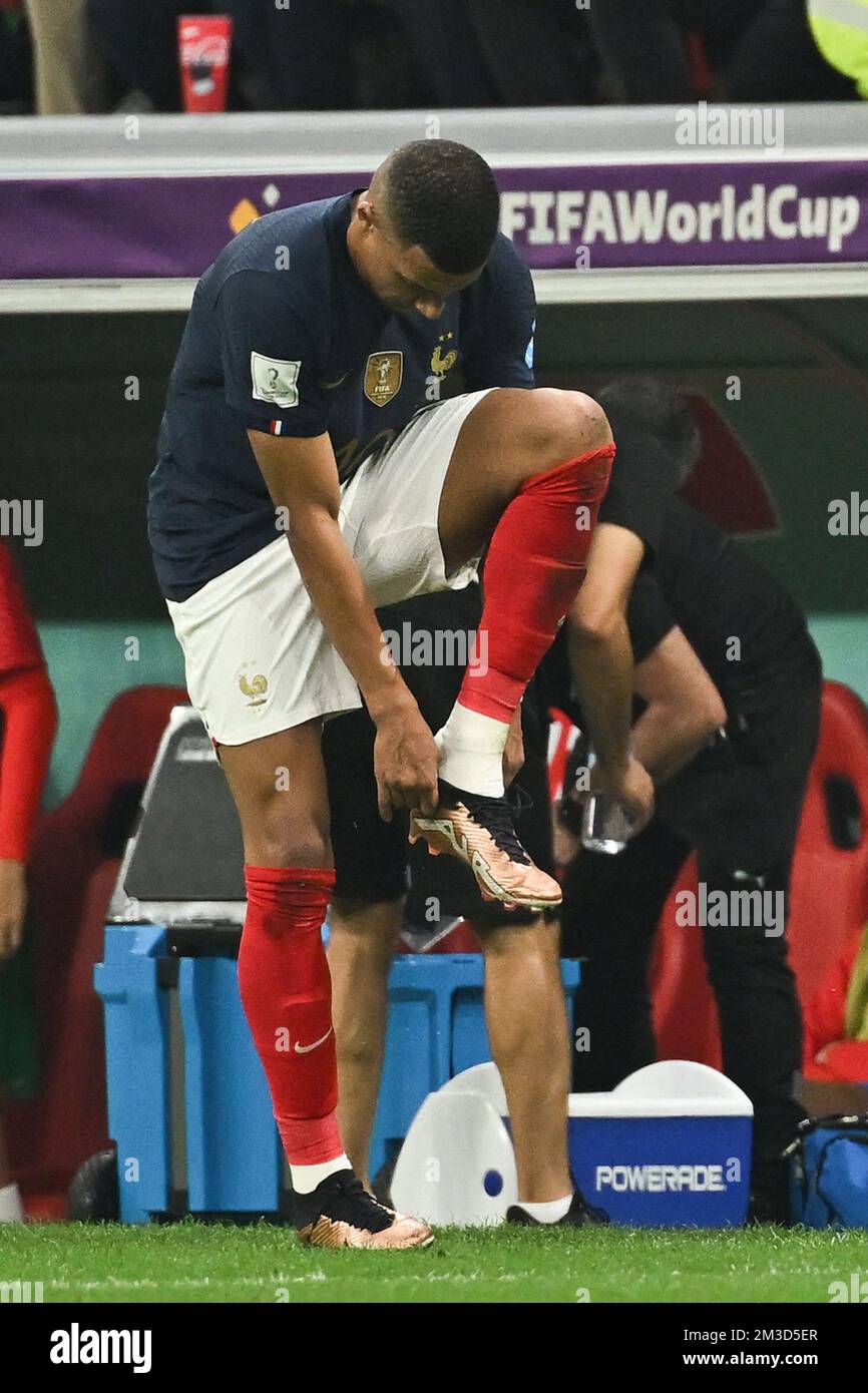 Al Khor, Qatar. 14th Dec, 2022. Kylian Mbappe of France during France v ...
