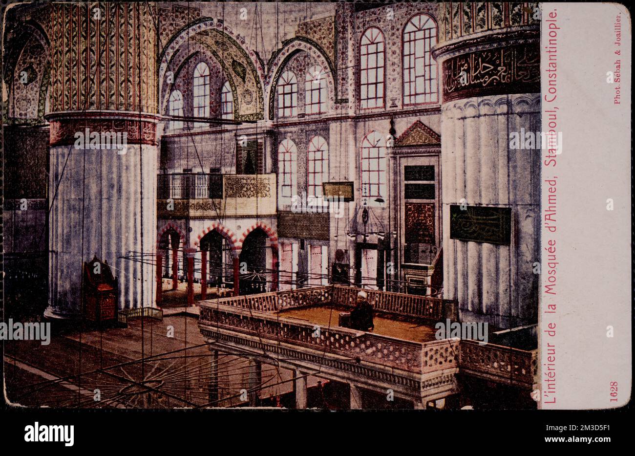 L'intérieur de la Mosquée d'Ahmed, Stamboul, Constantinople , Mosques ...