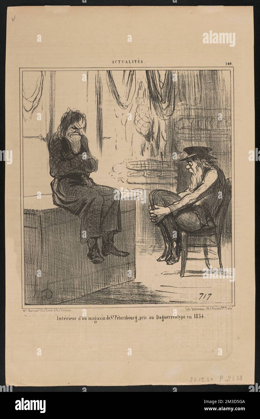 Intérieur d'un magasin de St. Pétersbourg... , Emperors, Nicholas I ...