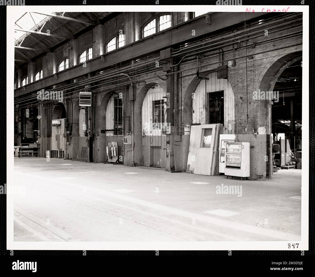 Interior bldg. 37 , Armories, Buildings, Interiors, Watertown Arsenal ...