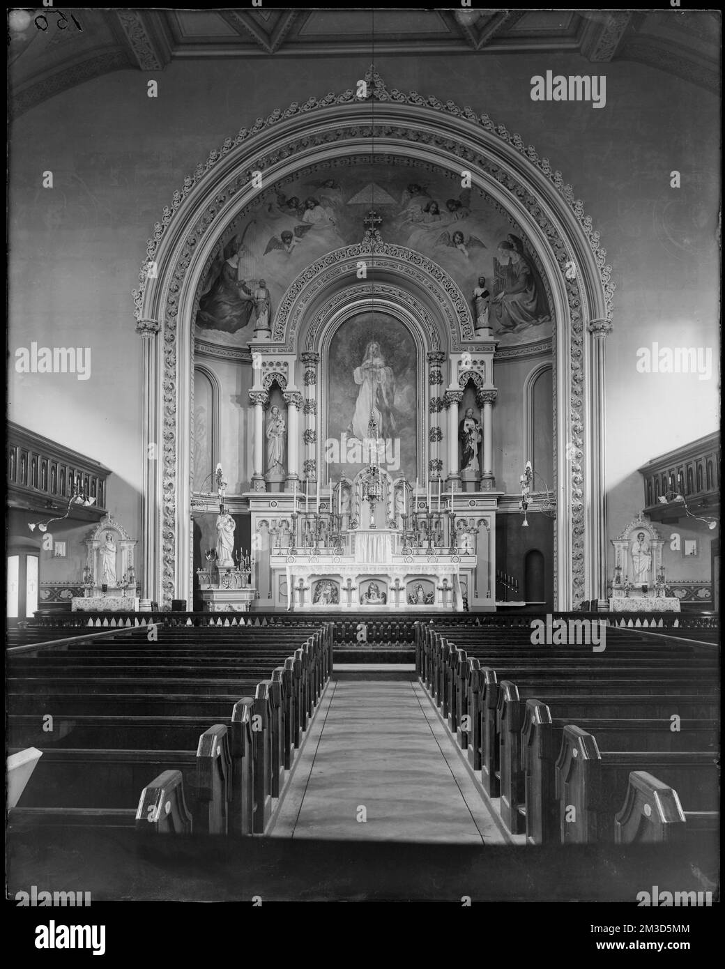 Interior detail, altar, Church of the Immaculate Conception, (1856 ...