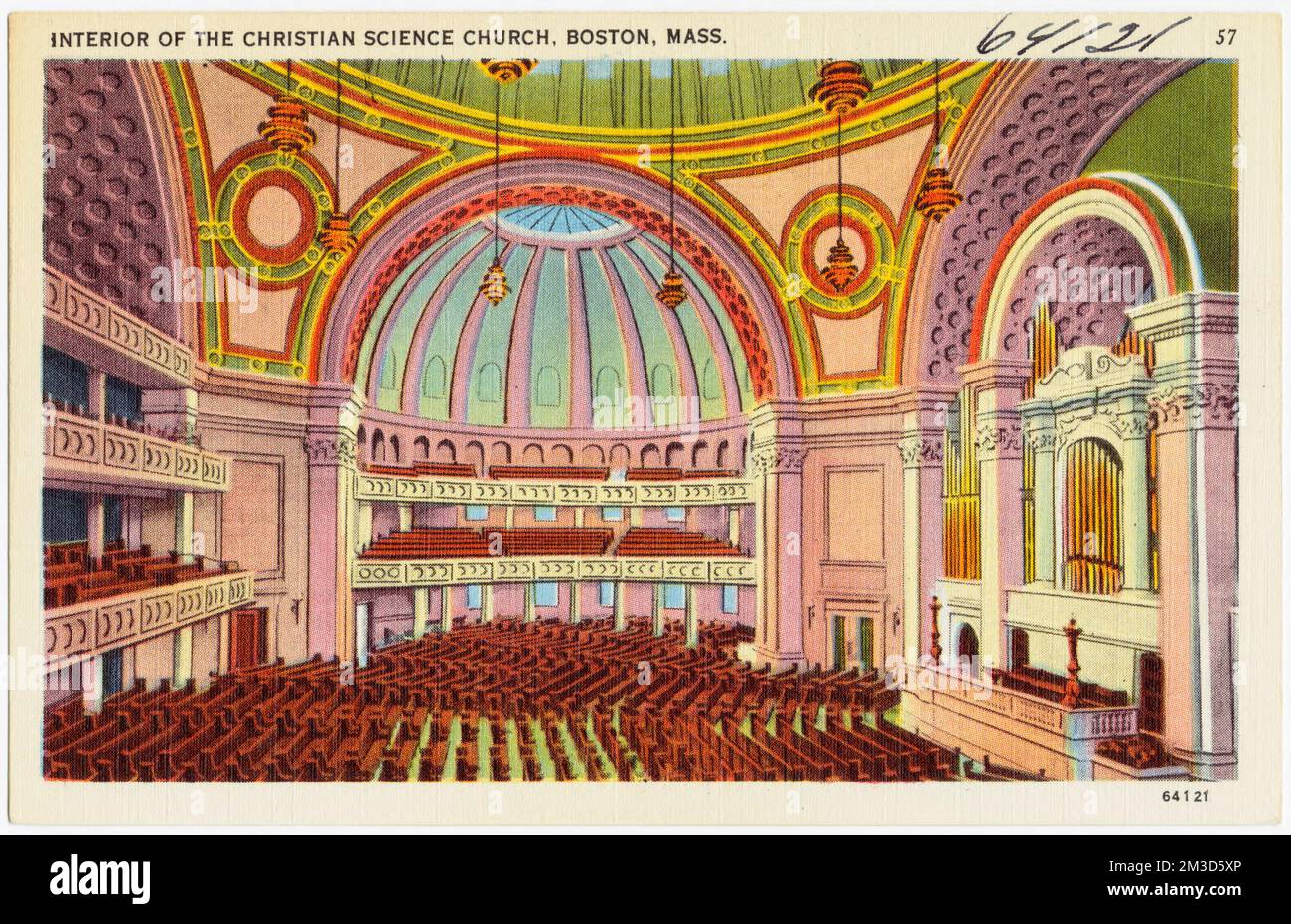 Interior of the Christian Science Church, Boston, Mass. , Churches, First Church of Christ ...