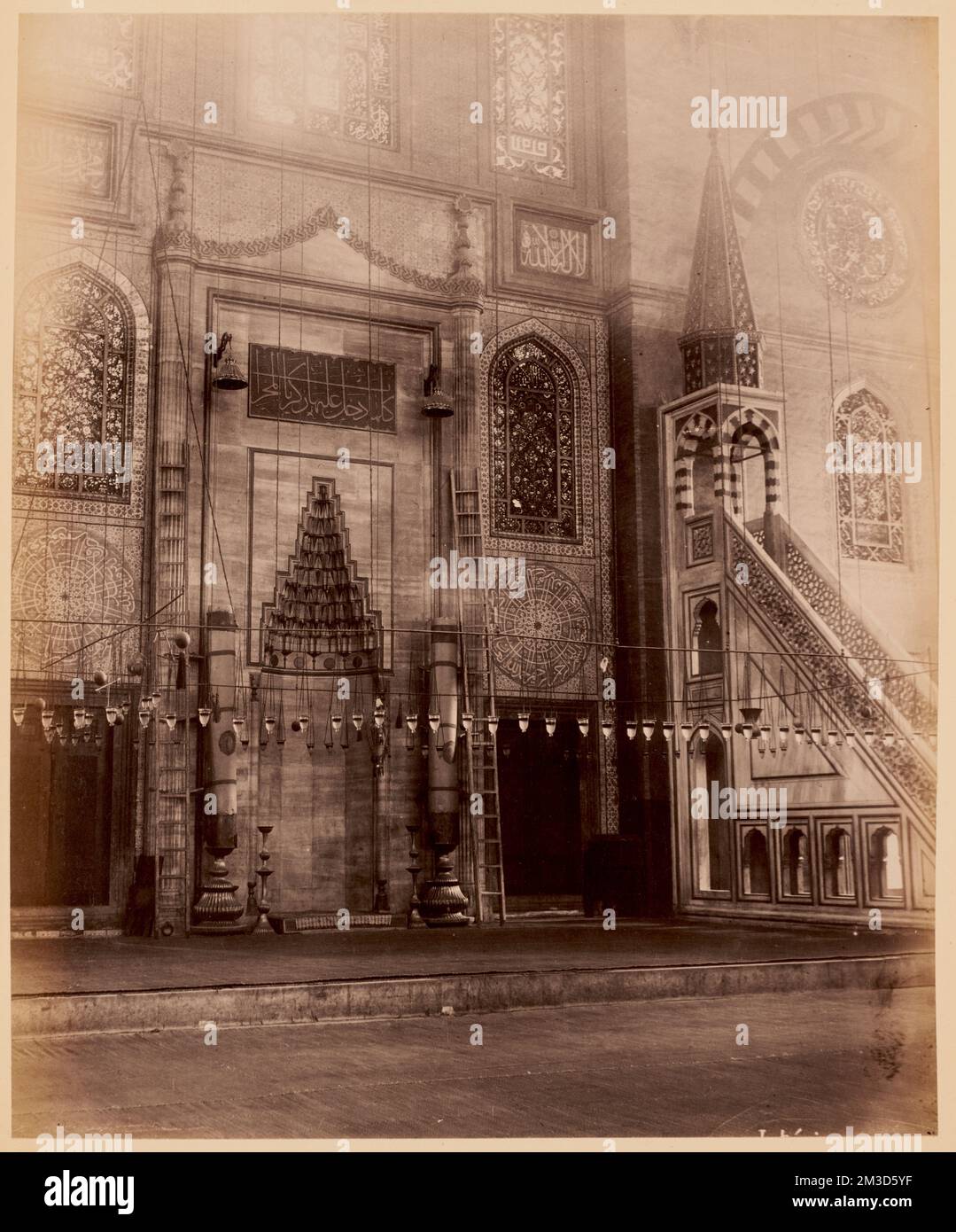 Interior of the Mosque of Suleiman, 'the Magnificent' , Mosques ...