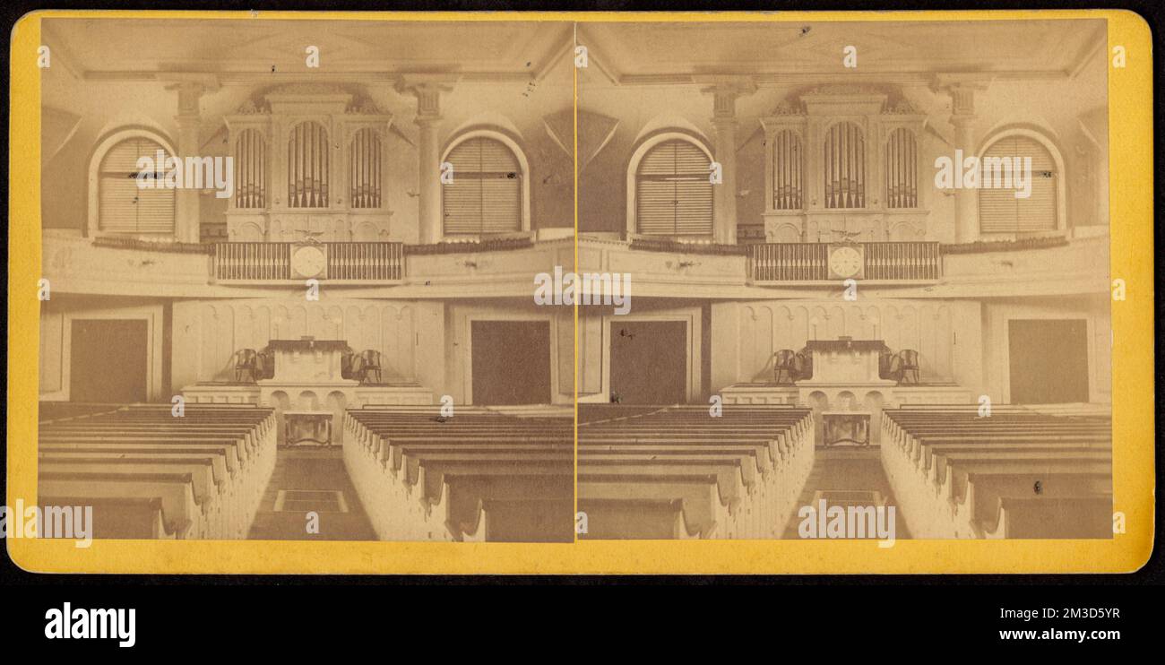 Interior of the First Universalist Church corner of Westminster and ...
