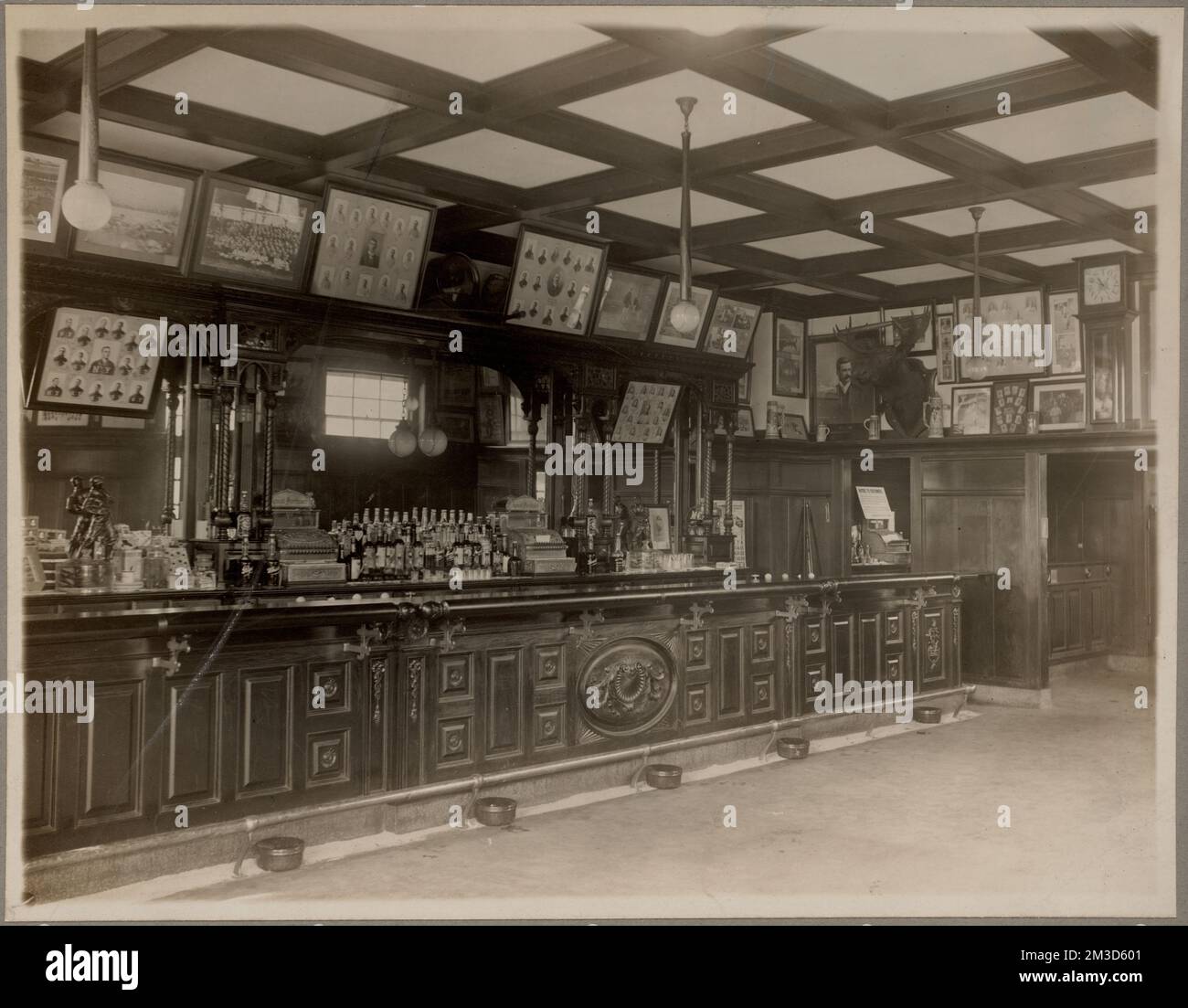 Interior of Third Base, Michael T. McGreevy's Saloon , Baseball, Bars ...