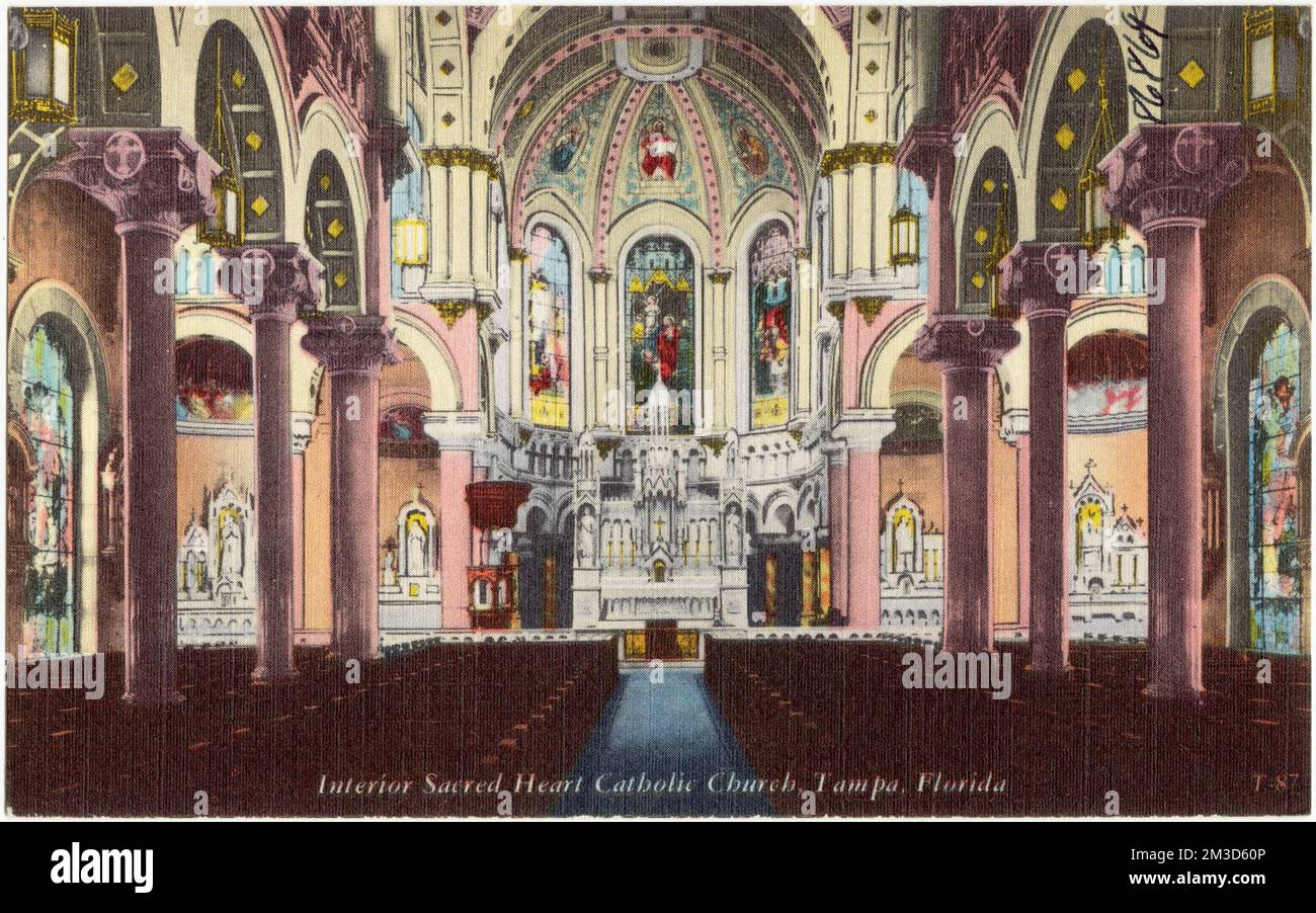 Interior Sacred Heart Catholic Church, Tampa, Florida , Churches ...