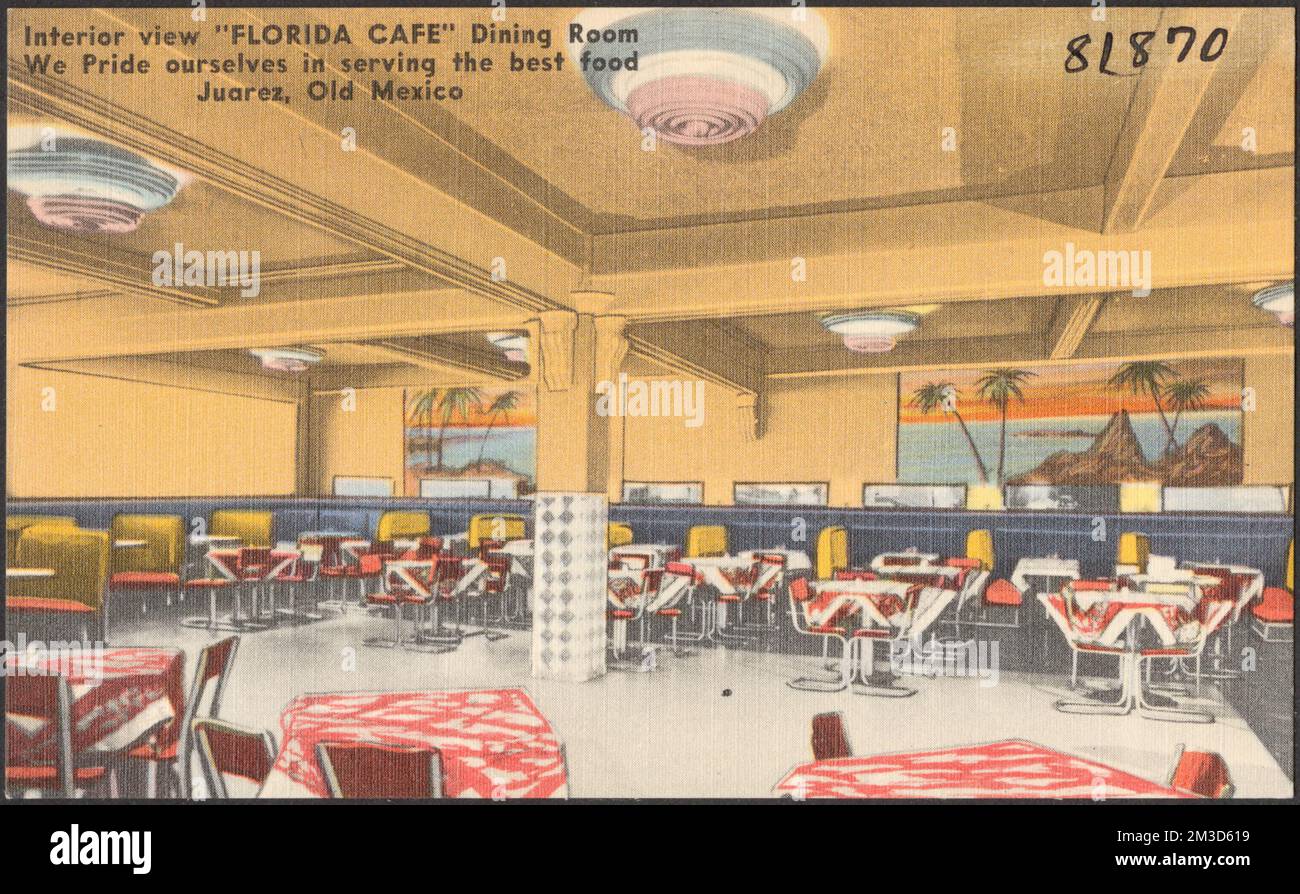 Interior view 'Florida Cafe' dining room. We pride ourselves on serving ...
