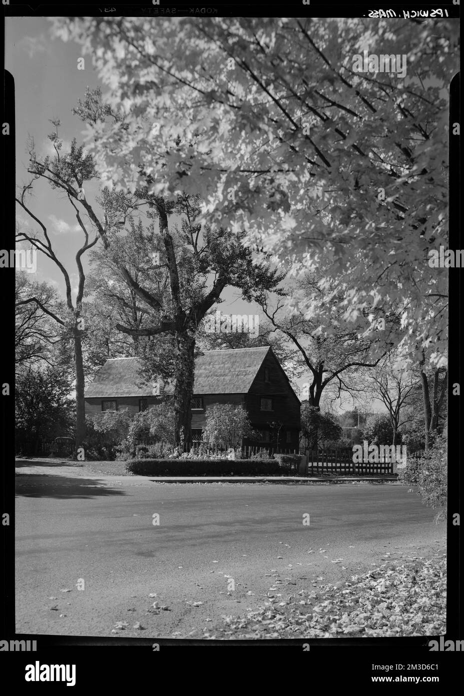 Ipswich, autumn , Architecture, Dwellings, Trees. Samuel Chamberlain ...