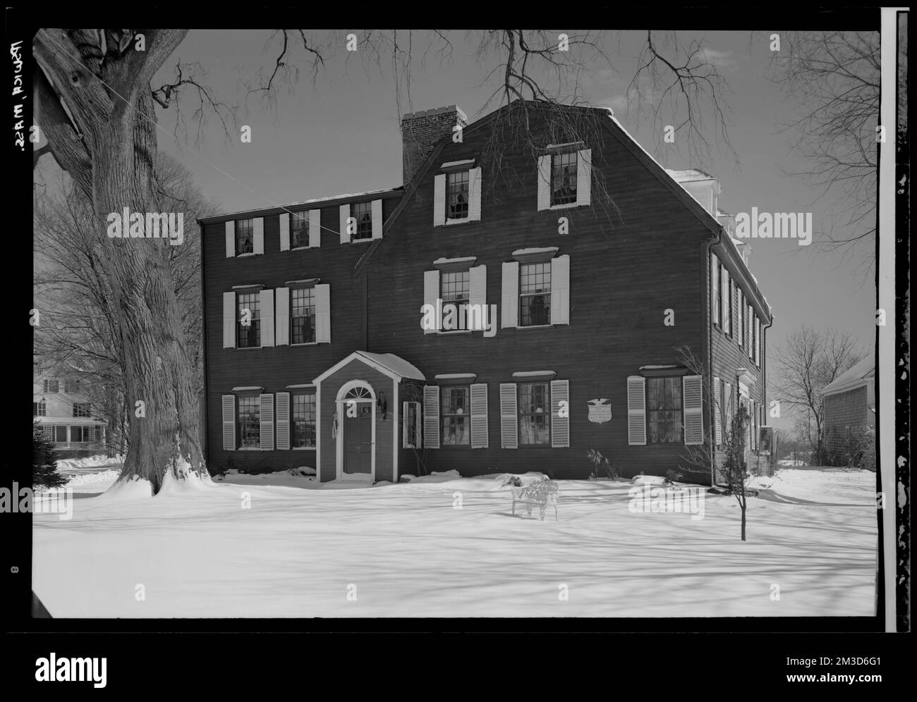 Ipswich, Mass., Hurd House, snow , Architecture, Dwellings, Snow ...