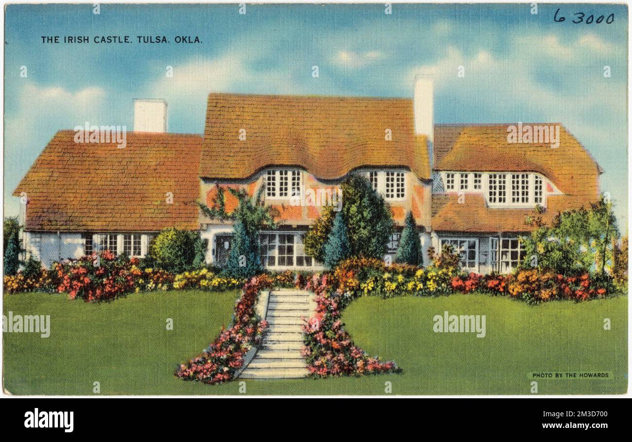 The Irish Castle, Tulsa, Okla. , Houses, Tichnor Brothers Collection ...