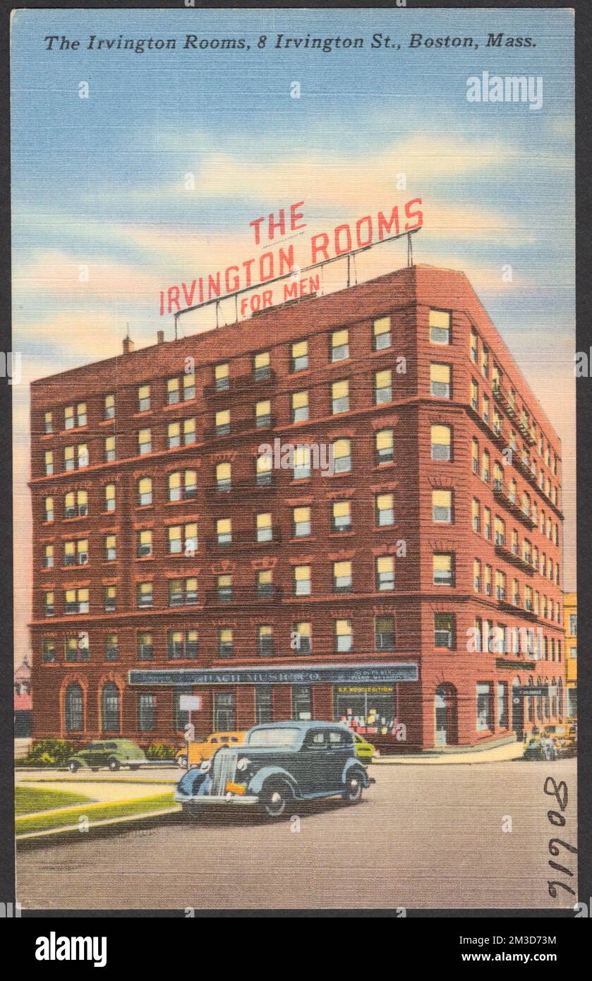 The Irvington Rooms, 8 Irvington St., Boston, Mass. , Hotels, Tichnor ...