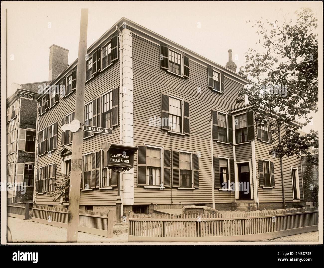 Isaac Hall House at 23 High Street and Bradlee Road, Medford, Mass ...