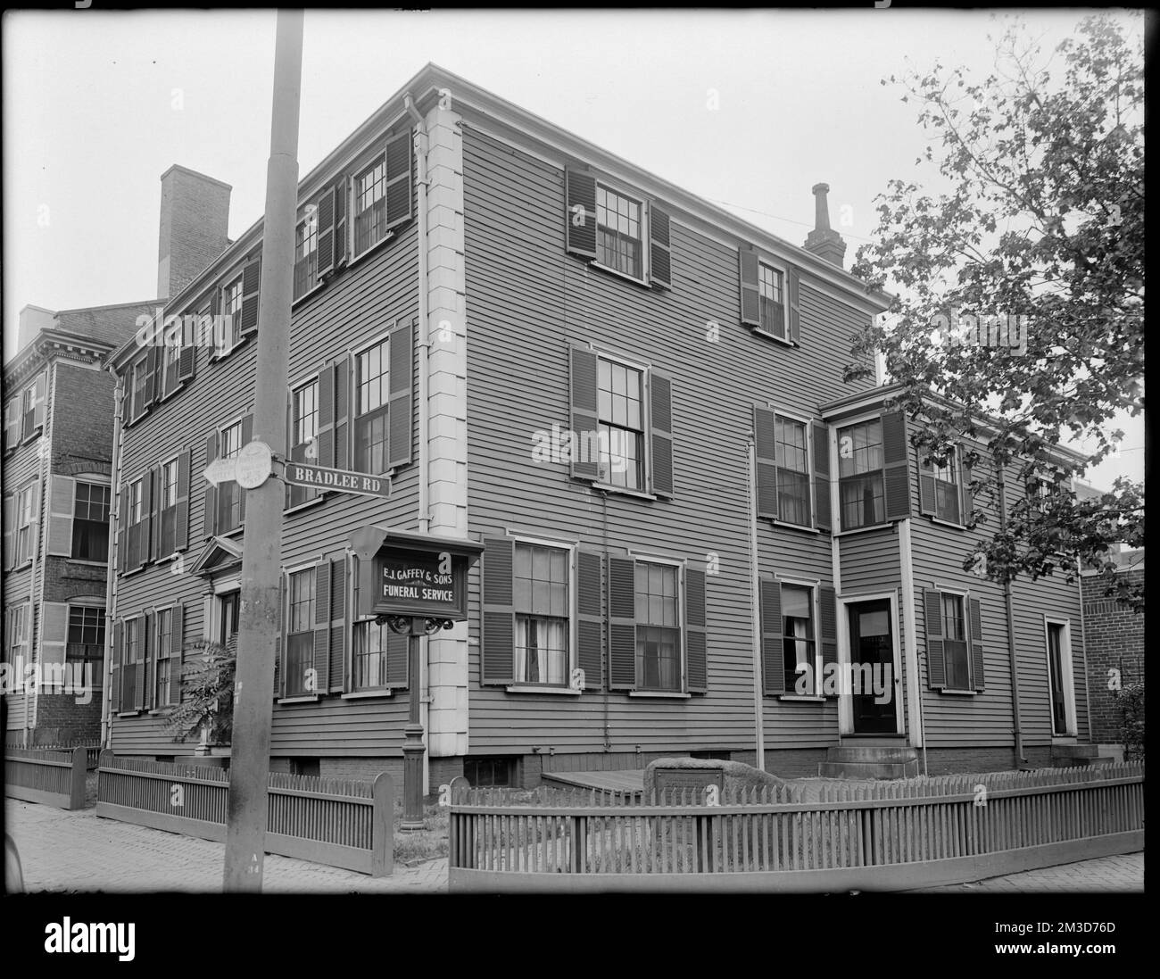 Isaac Hall House at 23 High Street and Bradlee Road, Medford, Mass ...