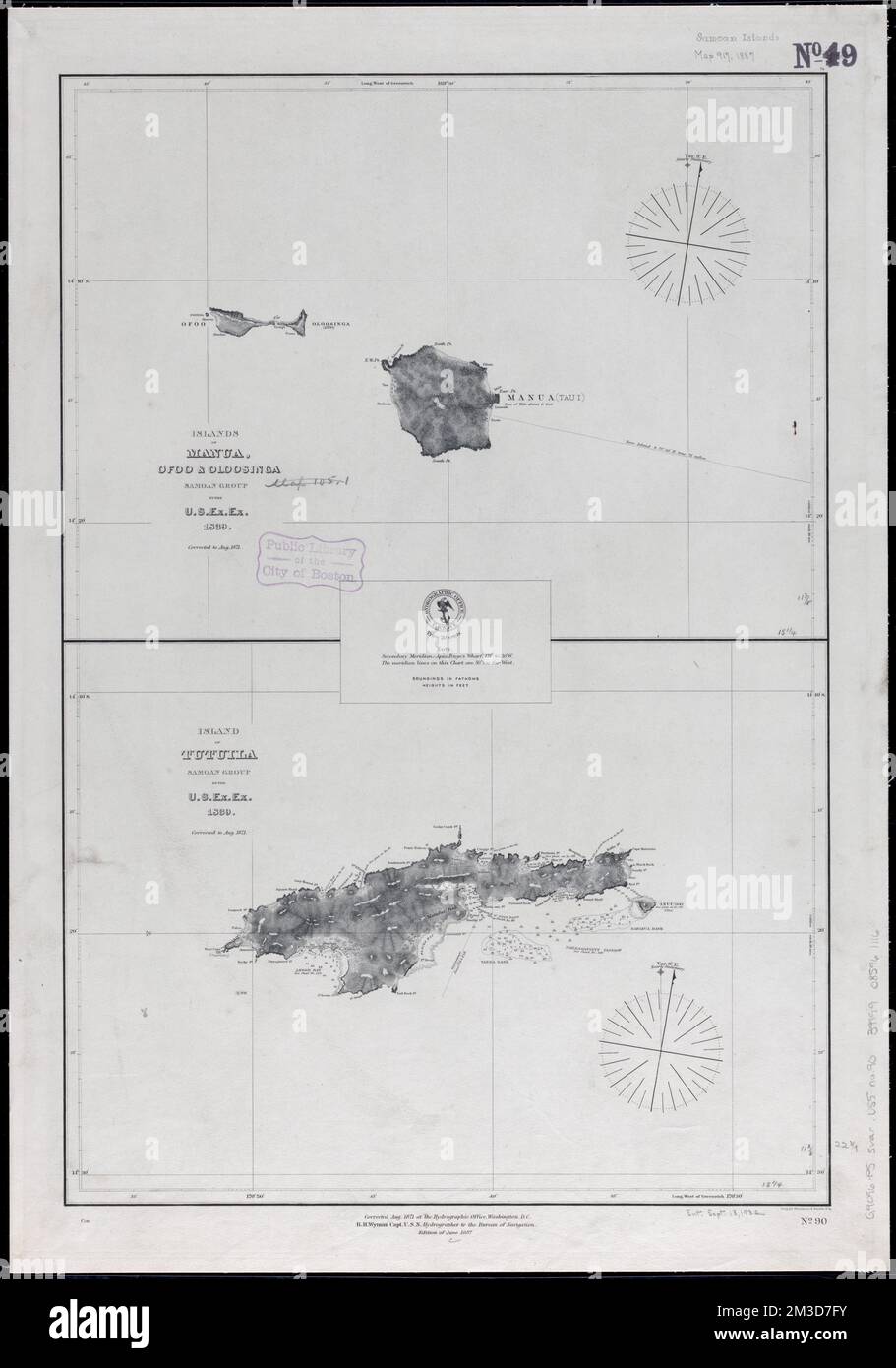 Islands of Manua, Ofoo & Oloosinga, Samoan Group ; Island of Tutuila ...