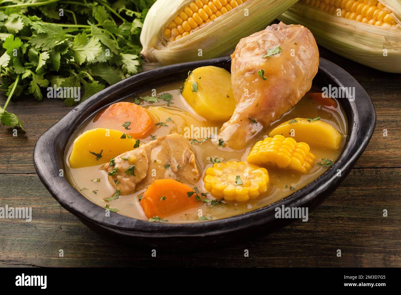 Colombian chicken sancocho - Traditional food Stock Photo - Alamy