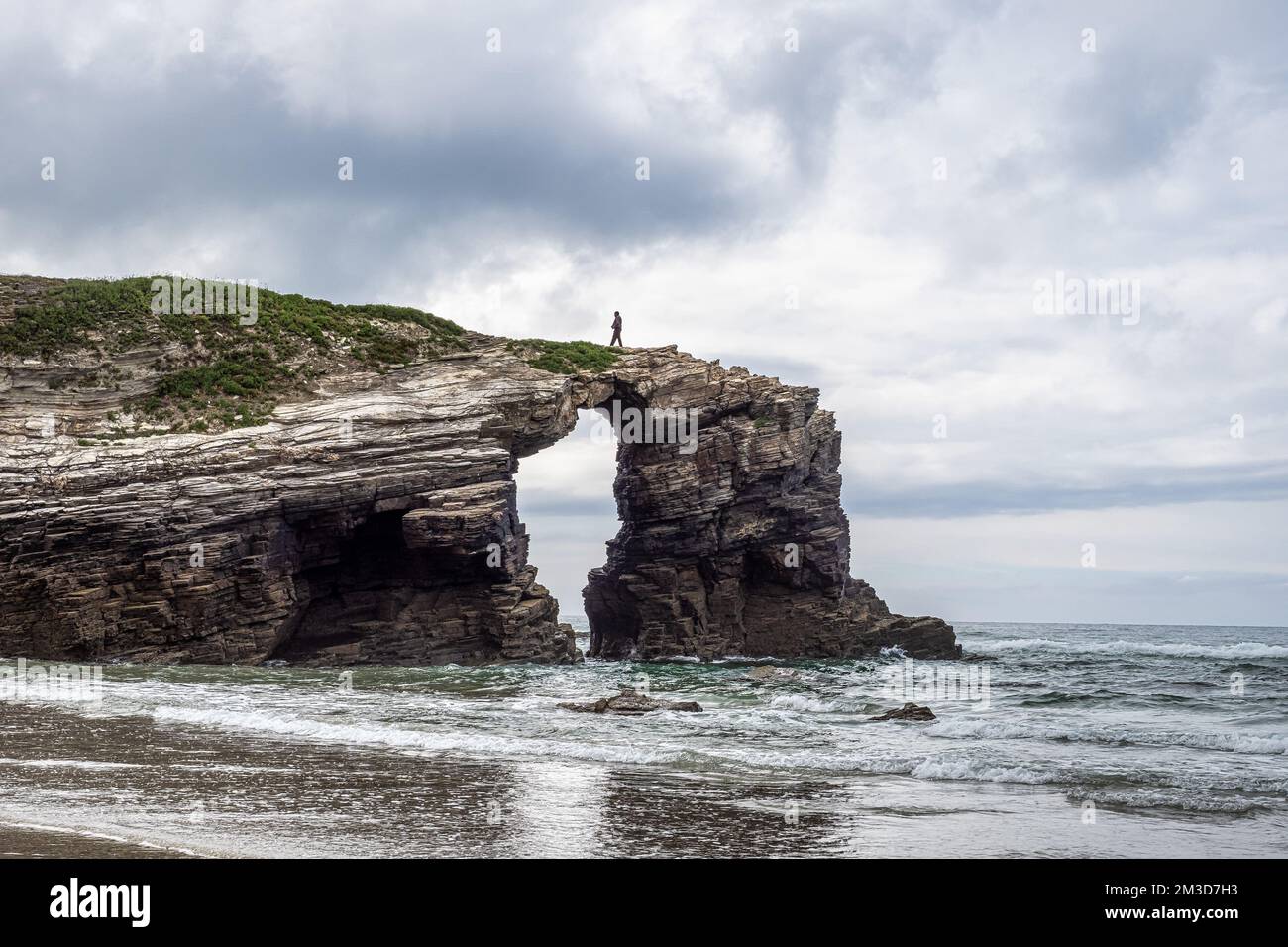 Natural rock arches Cathedrals beach, Playa de las catedrales at ...