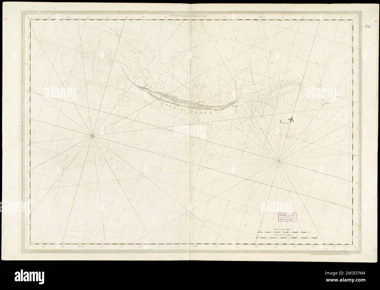 Isle of Sable , Nautical charts, Nova Scotia, Sable Island, Early works ...
