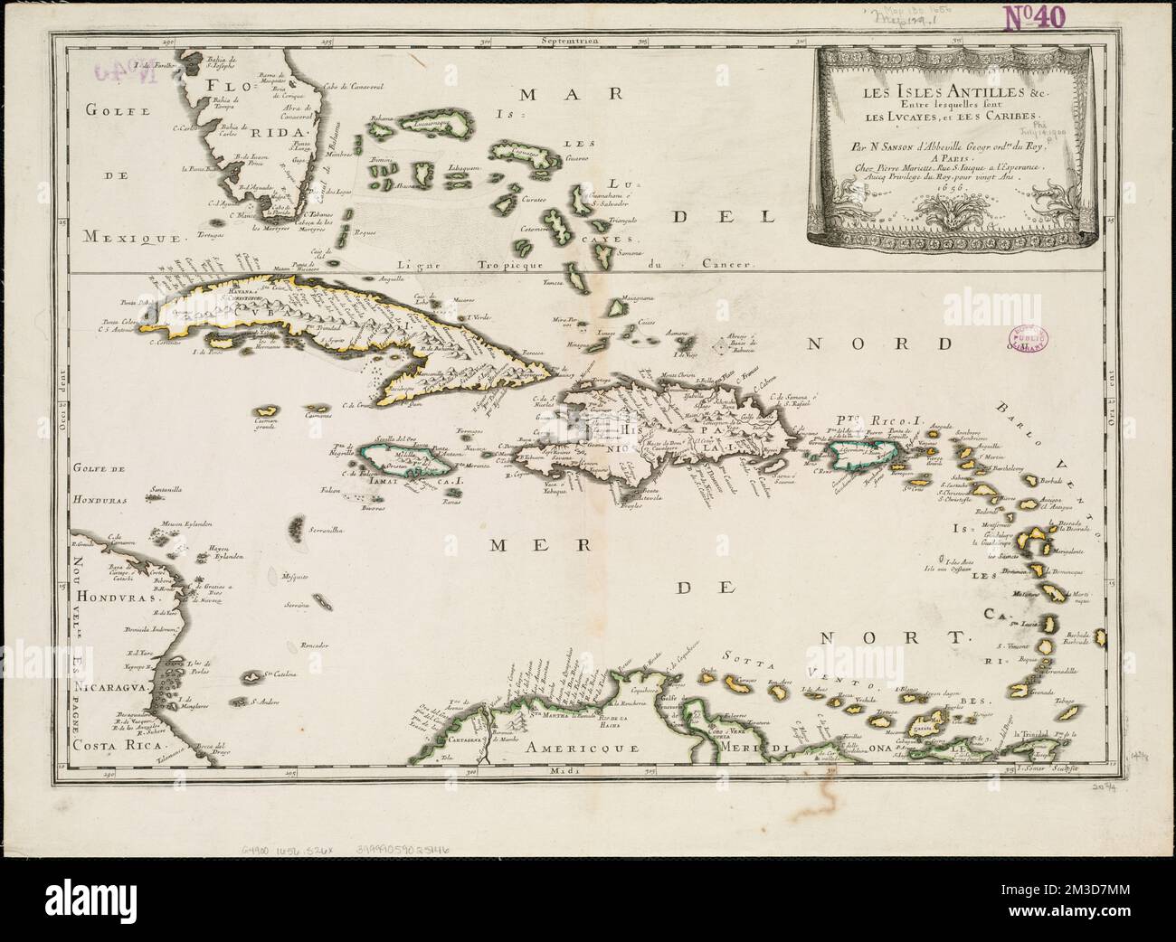 Les isles Antilles &c. entre lesquelles sont les Lucayes, et les ...
