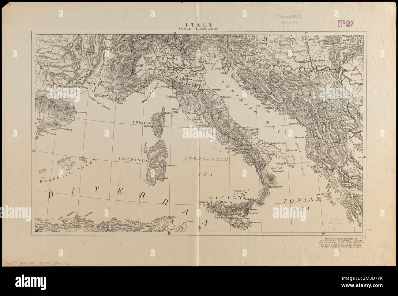 Italy , Italy, Maps Norman B. Leventhal Map Center Collection Stock ...
