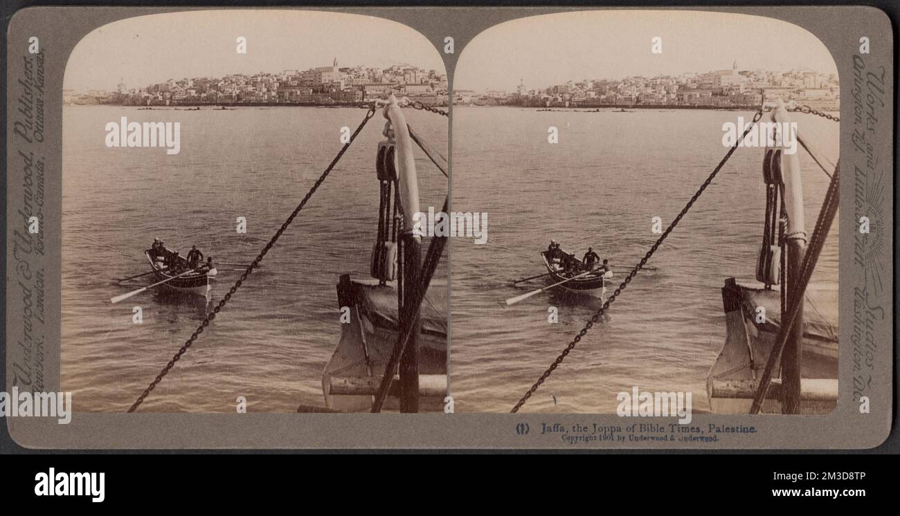 Jaffa, the Joppa of Bible times, Palestine , Boats, Cities & towns ...