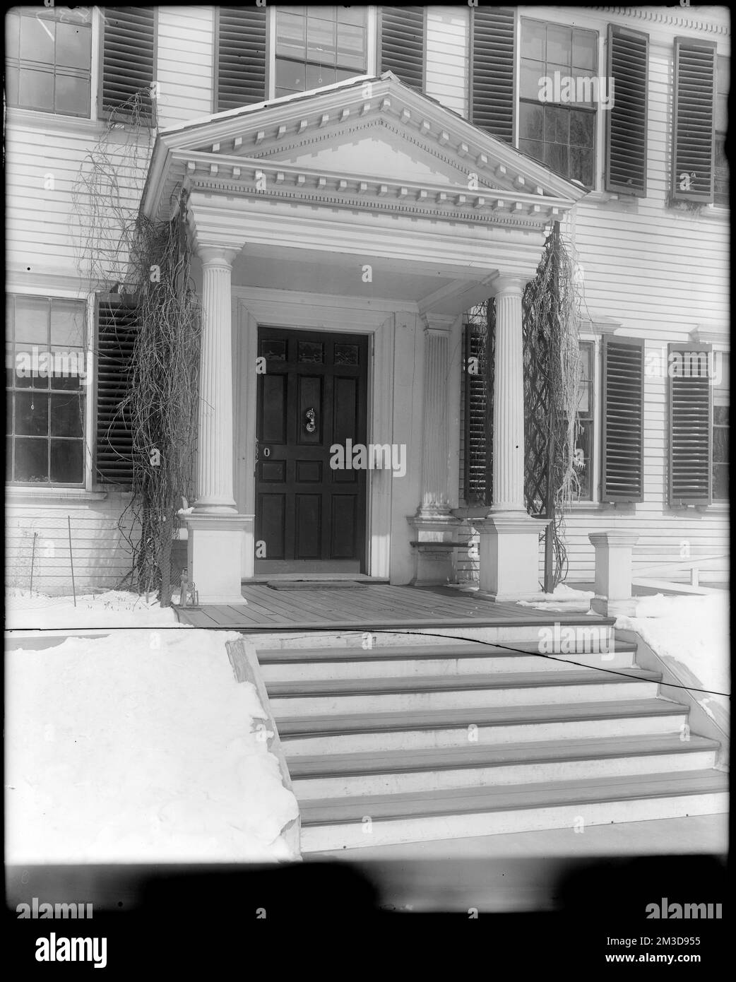 Jamaica Plain, exterior detail, porch, side, Loring Greenough house ...