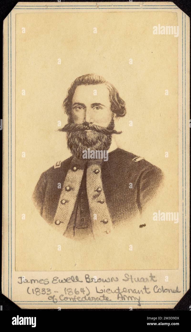 James Ewell Brown Stuart (1833-1864) lieutenant colonel of Confederate ...