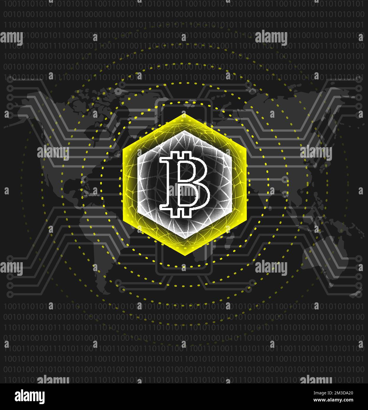 Crypto wallet tech background Stock Vector Images - Alamy