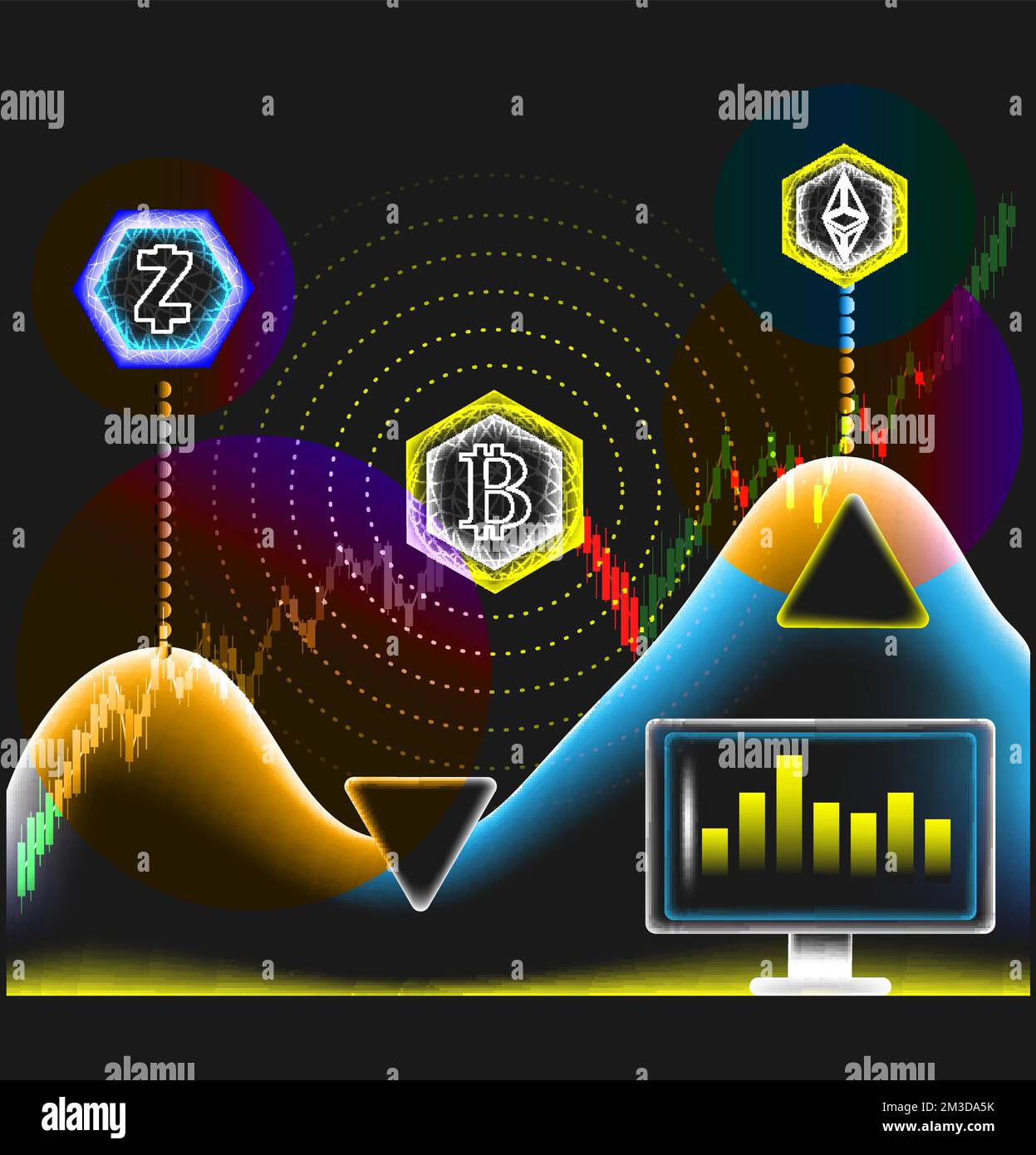 Forex trading chart diagram Stock Vector Images - Alamy