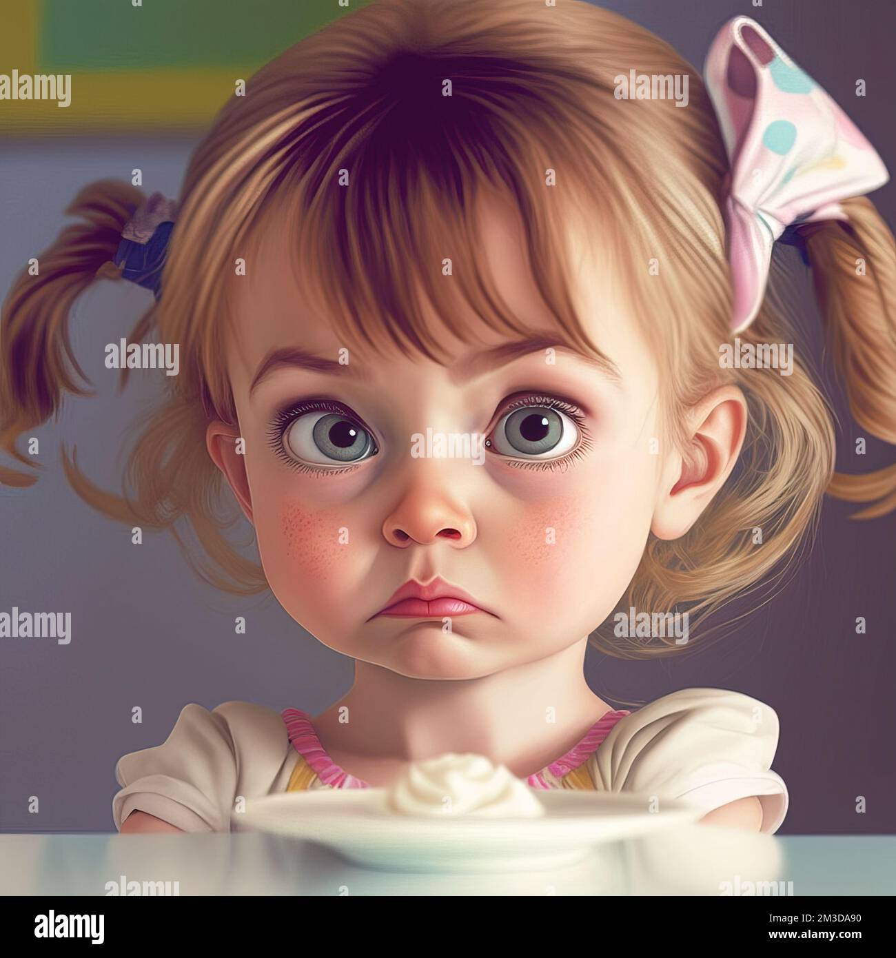 Child refusing vegetables hi-res stock photography and images - Alamy