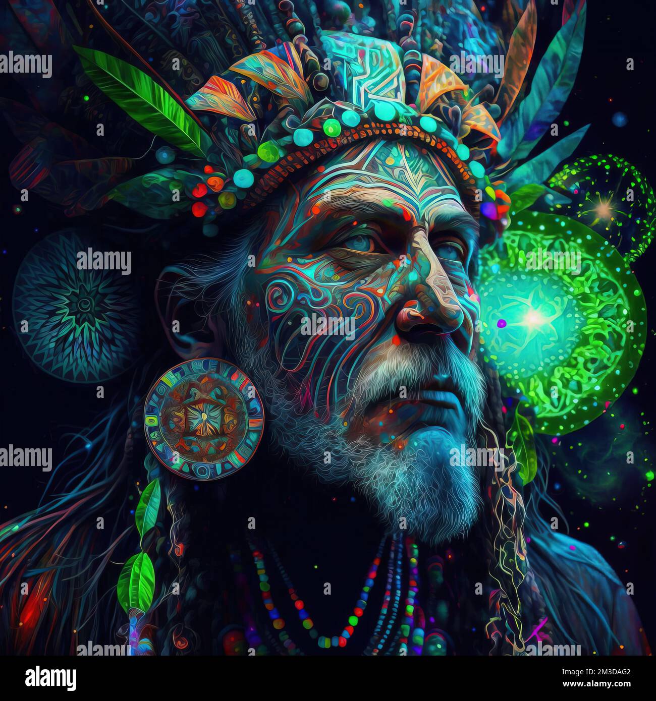 Shaman illustration hi-res stock photography and images - Alamy