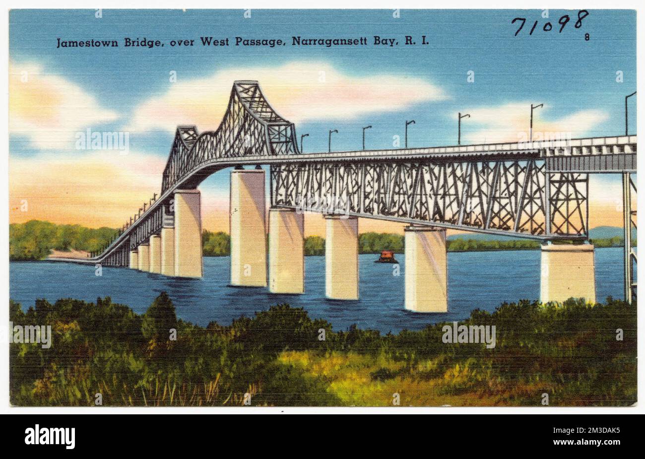 Jamestown Bridge, over West Passage, Narragansett Bay, R. I. , Bridges ...