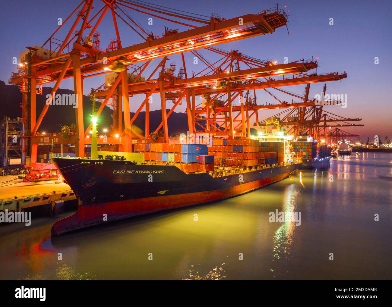 LIANYUNGANG, CHINA - DECEMBER 14, 2022 - Aerial photo shows the orderly ...