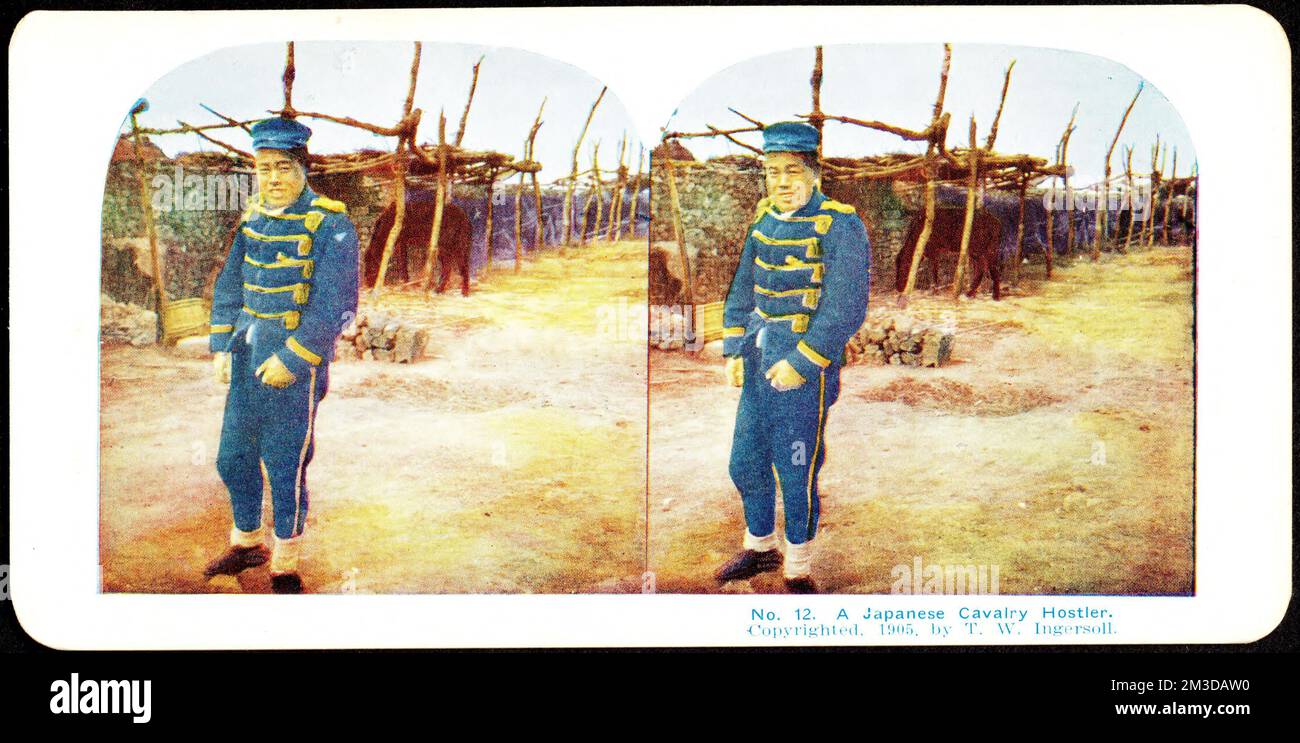 A Japanese cavalry hostler , Soldiers, Russo-Japanese War, 1904-1905 ...