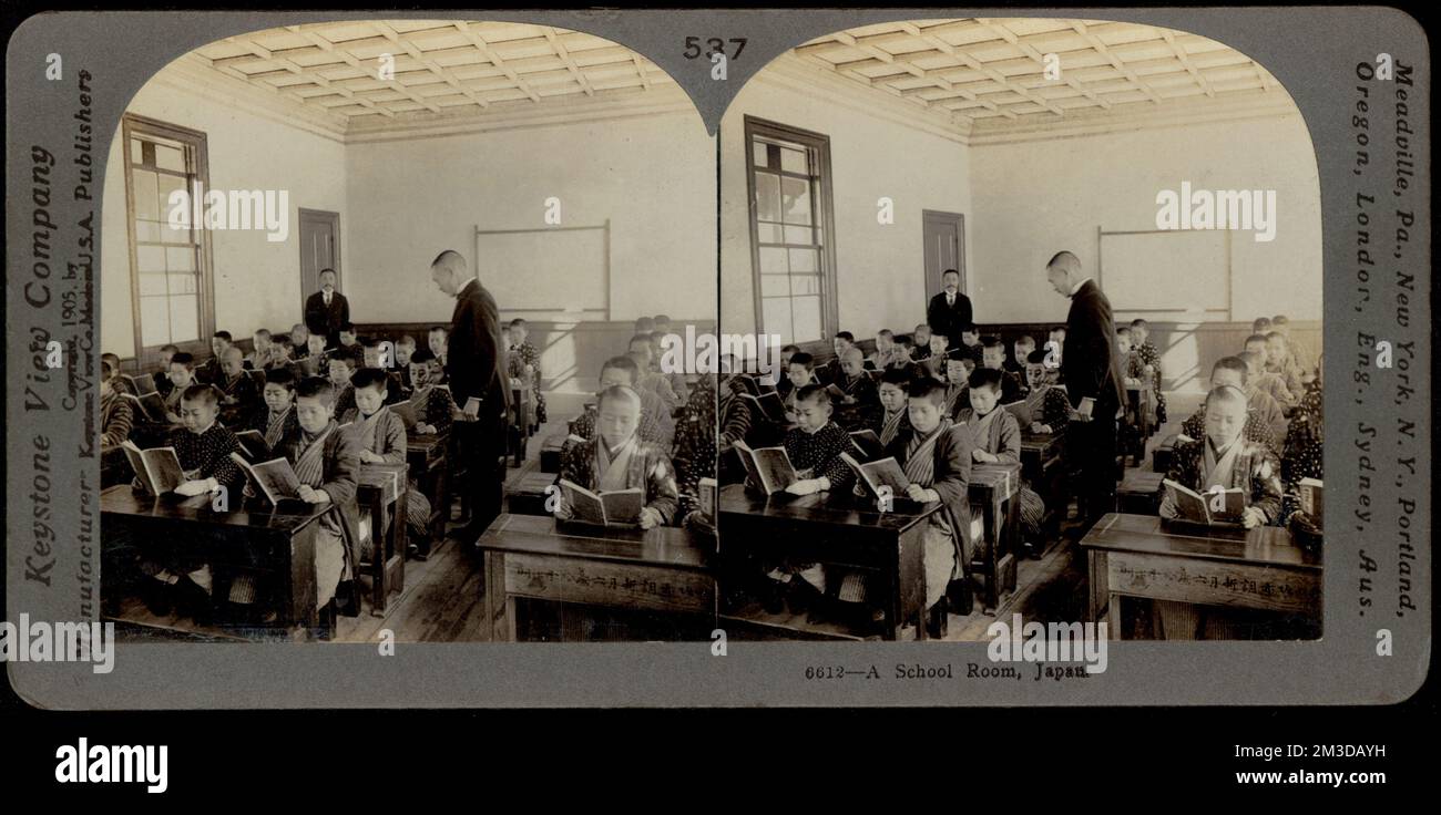 Japanese School Room , School children, Classrooms, Teaching Stock ...