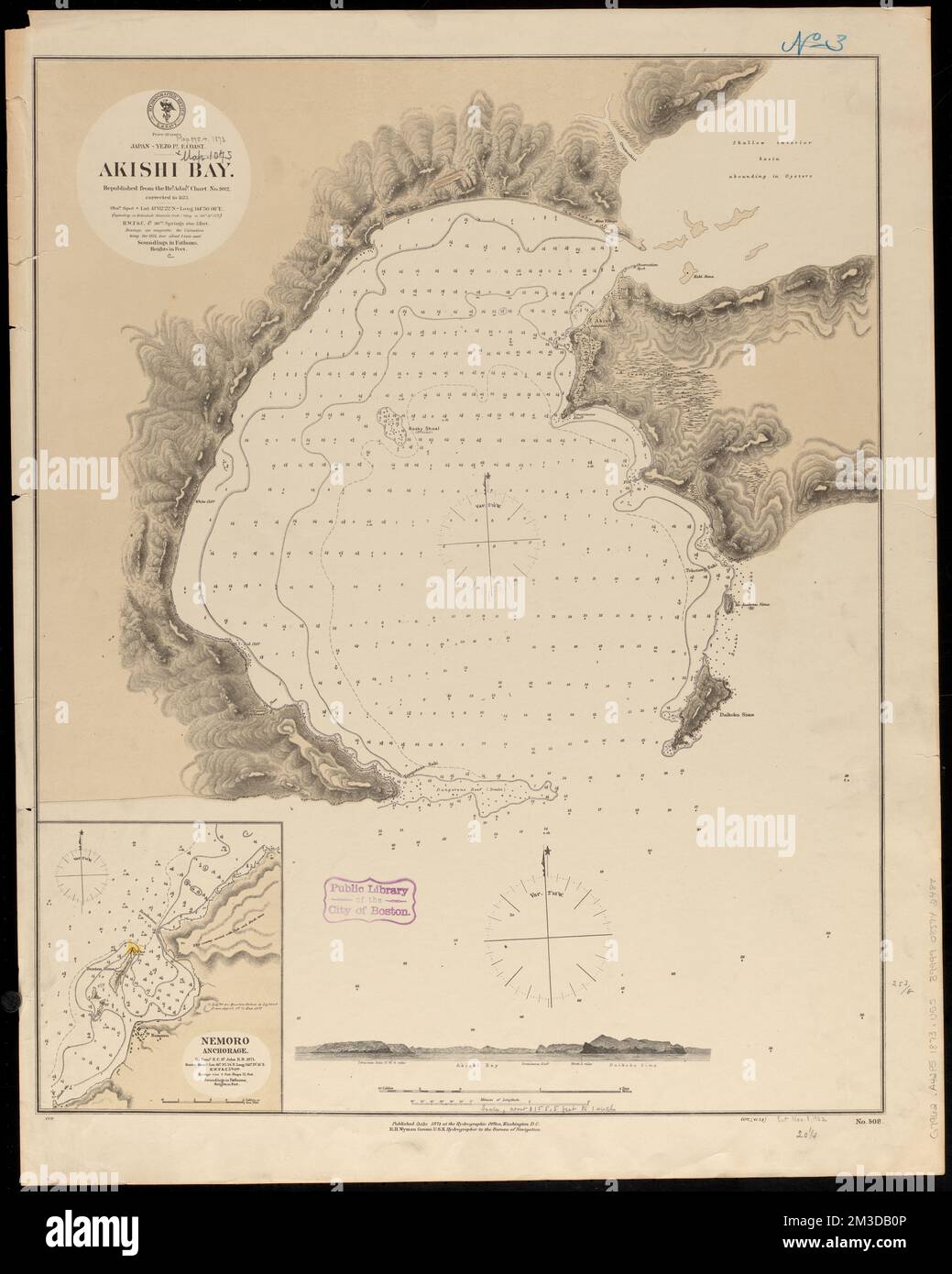 Japan-Yezo Id., e. coast, Akishi Bay : republished from the Brt. Admty ...