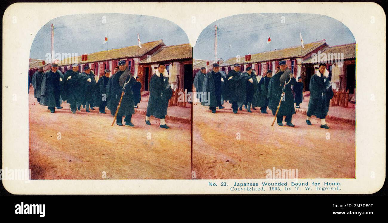 Japanese wounded on their last march and bound for home , War ...